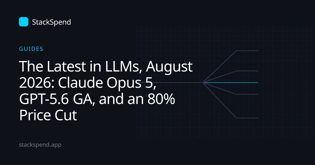 Latest LLM Developments (August 2026) — StackSpend Blog